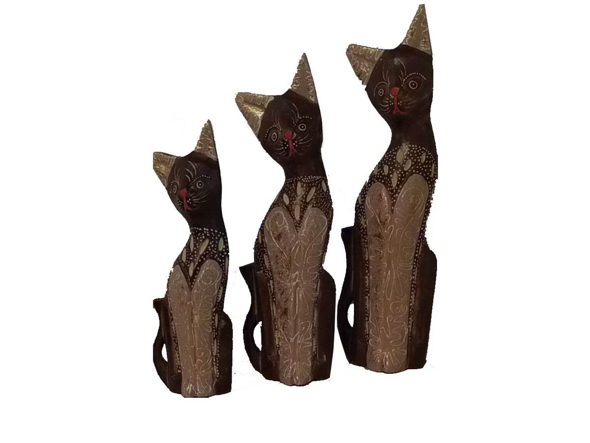 Cat ornament set of 3 – Home gifts garden
